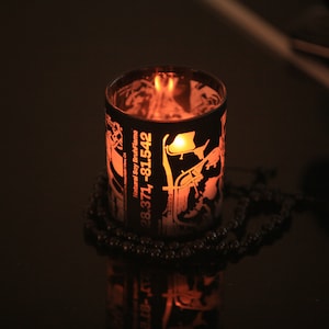 Scented Candle With Custom Map Black Jar | 100% Self Serve | Self-crop ...