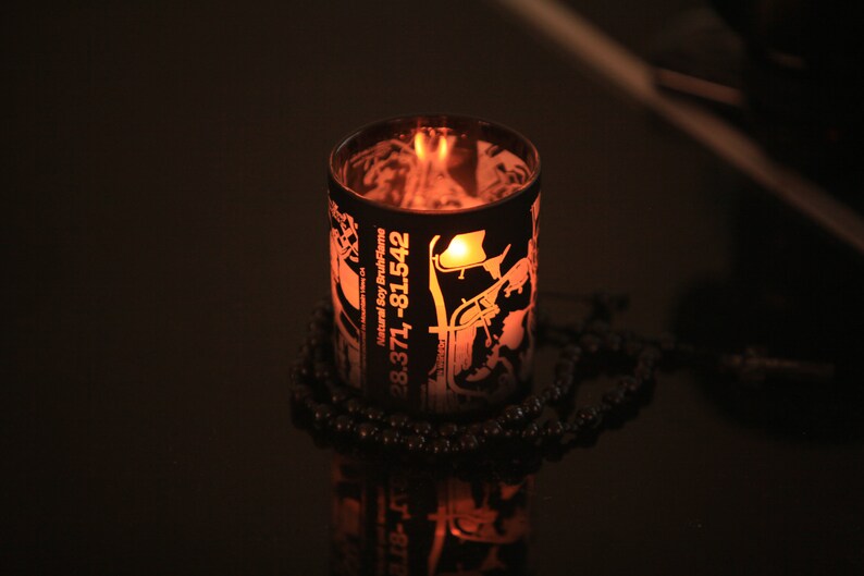 Scented Candle With Custom Map Black Jar | 100% Self Serve | Self-crop ...