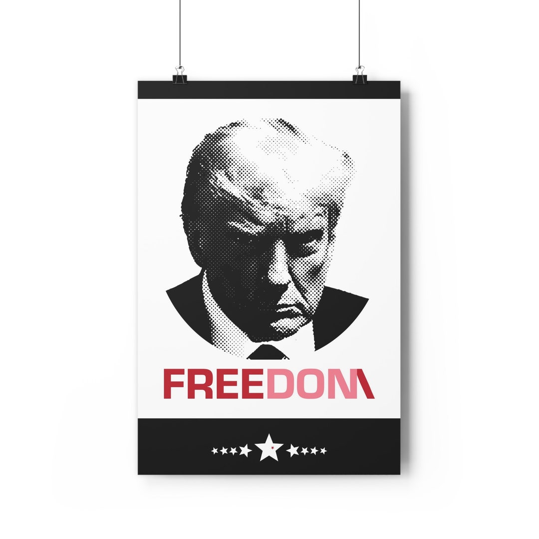 FREEDON Trump Mugshot Premium Poster - Etsy