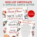 Editable Santa Letter and Nice List Certificate Personalised - Etsy