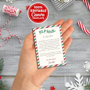 Printable MINI Elf Letter, Hello From Your Elf, Elf Printable Letter ...