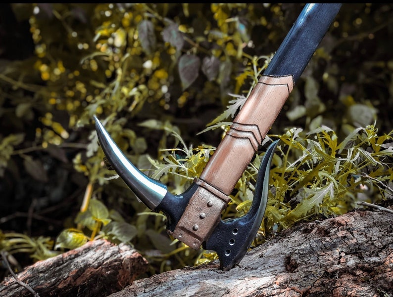 Hand Forged Horseman's Warpick, Medieval Viking Axe, Carbon Steel War ...