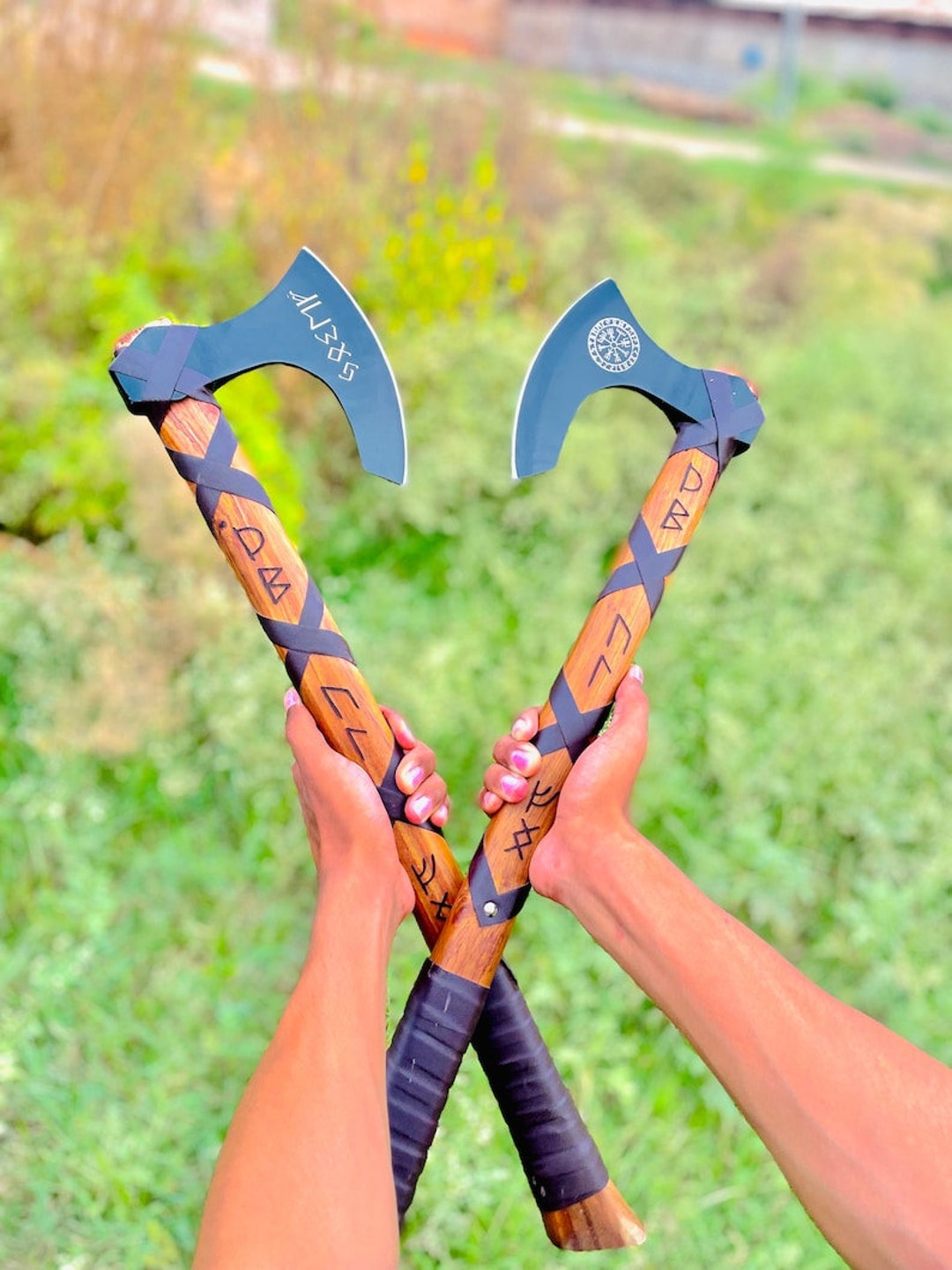 Medieval Viking Axes, Ragnar Axe Set, Nordic Axe Set, Medieval Tomahawk ...