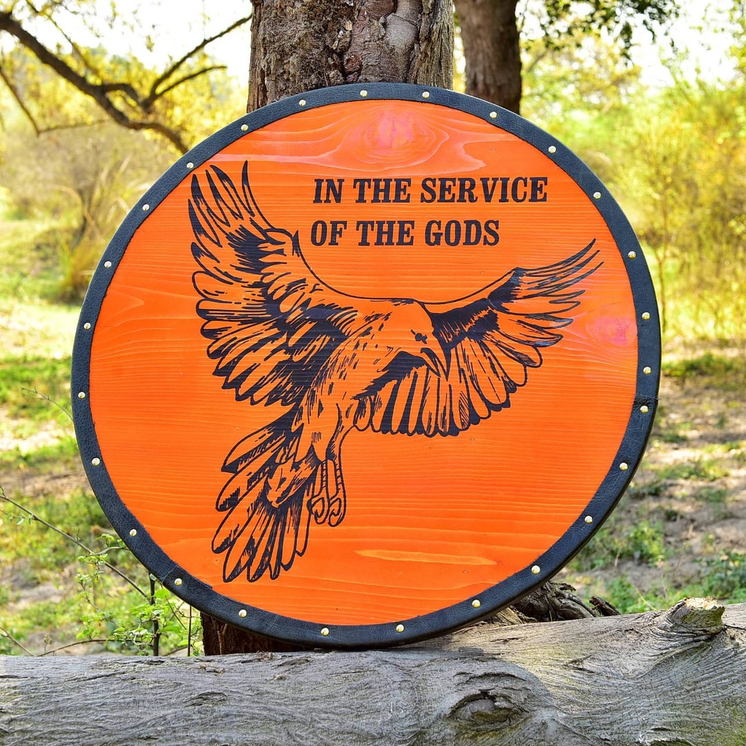 Medieval Wooden Viking Raven Shield Best for Reenactments - Etsy