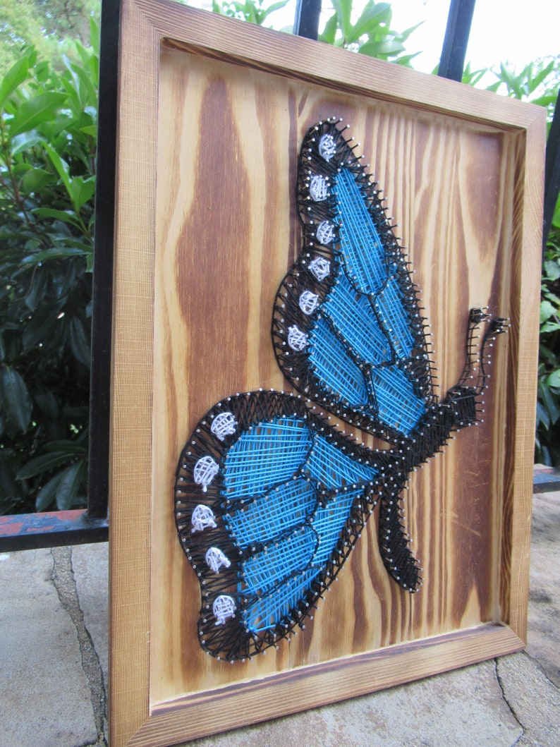 Blue Butterfly String Art - Etsy