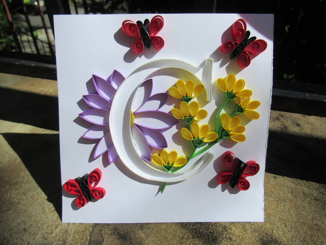 Alphabet Paper Quilling Letter C - Etsy