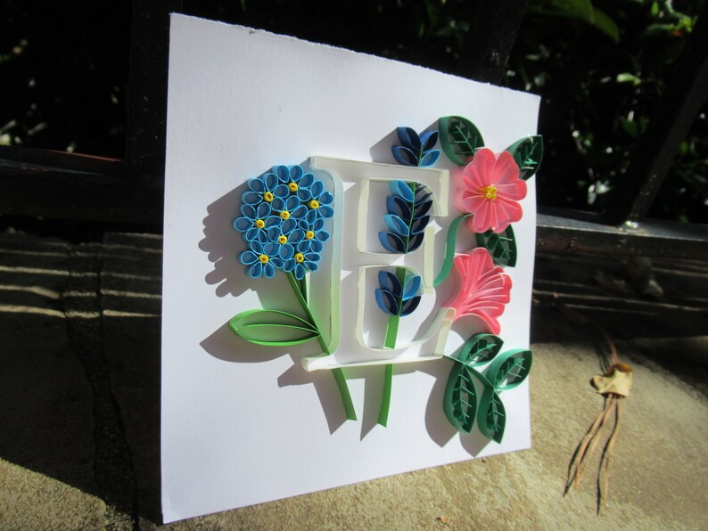 Alphabet Quilling Letter E - Etsy