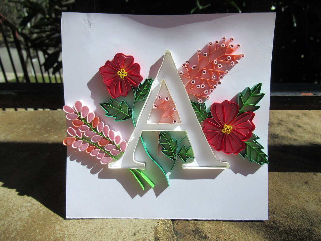 Alphabet Paper Quilling Letter A - Etsy