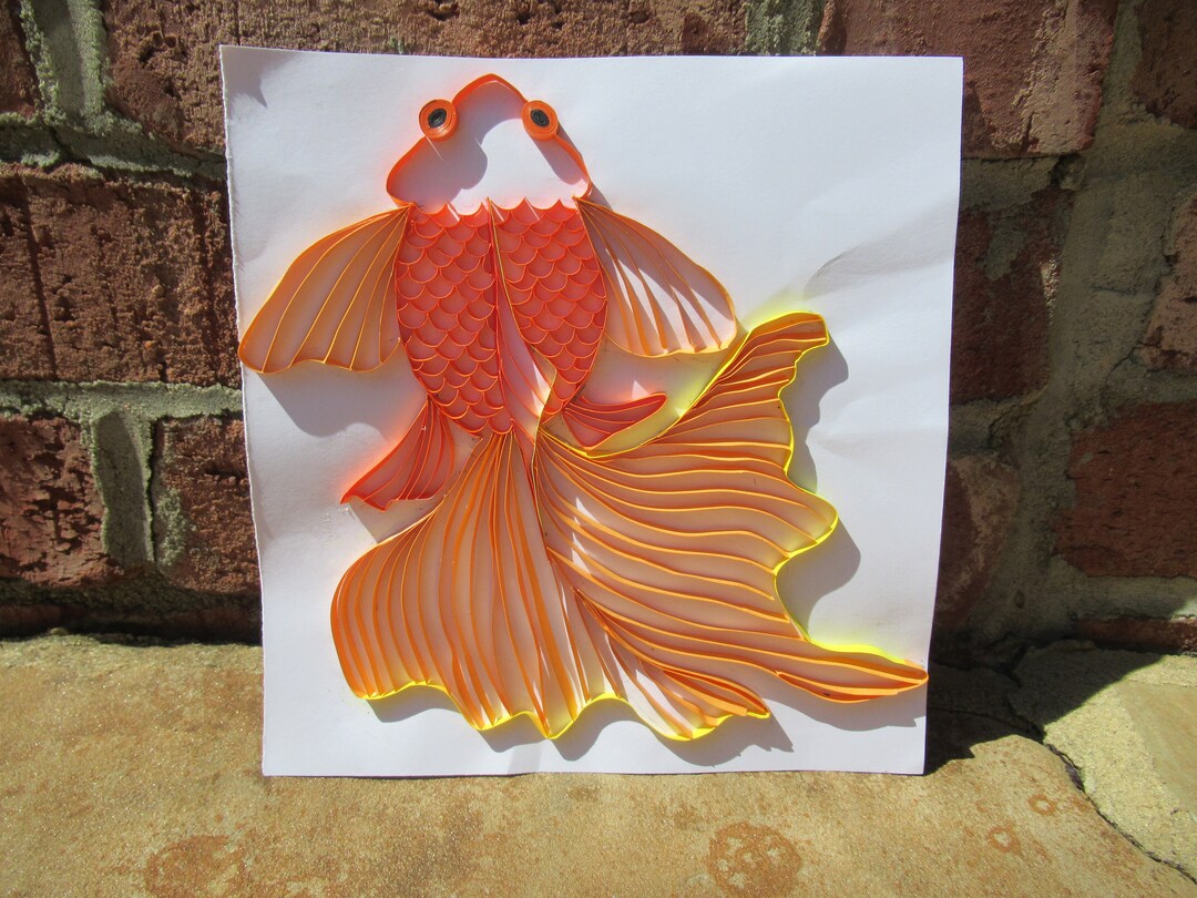 Orange Goldfish Paper Quilling - Etsy