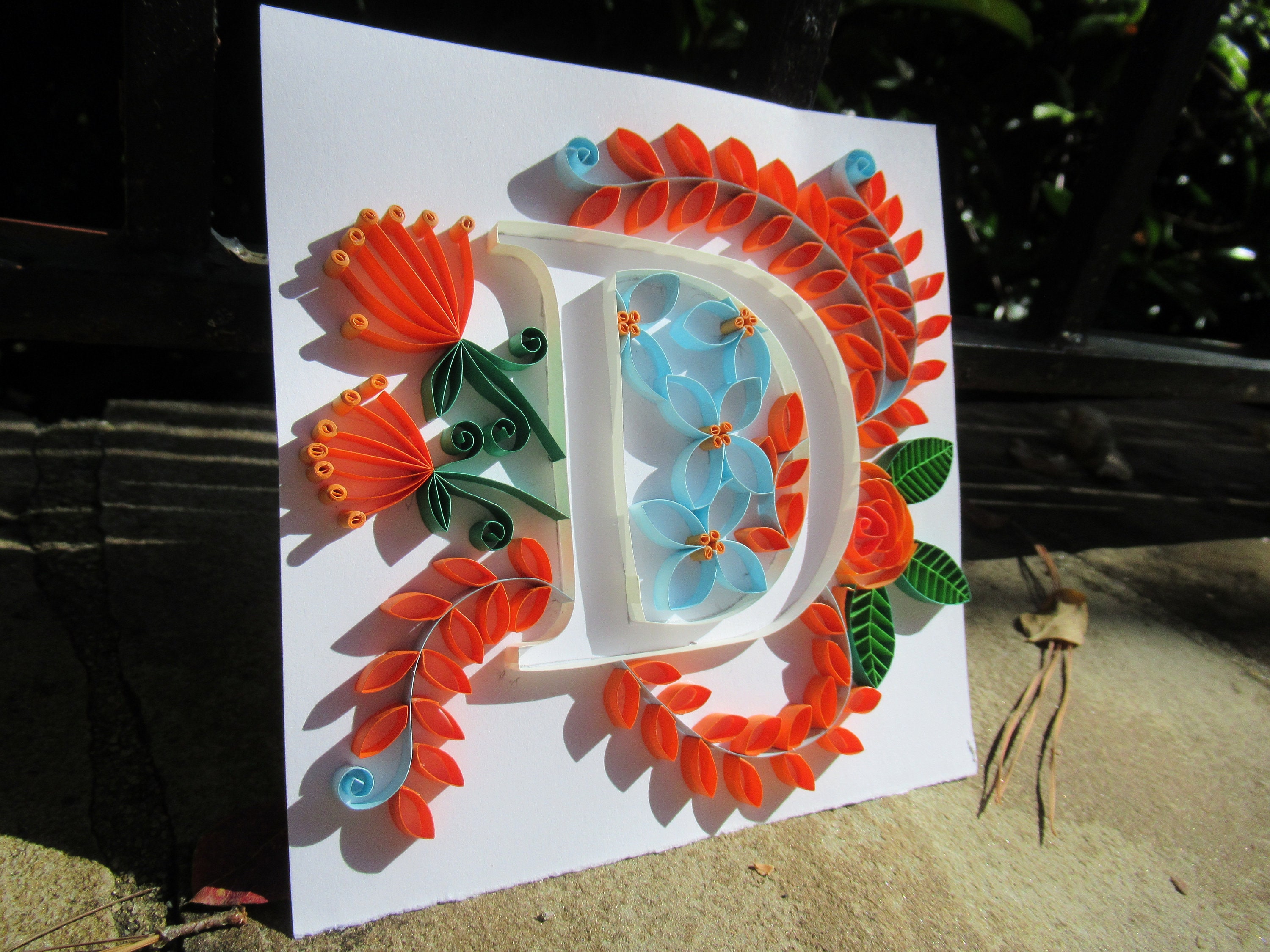 Alphabet Quilling Letter D - Etsy