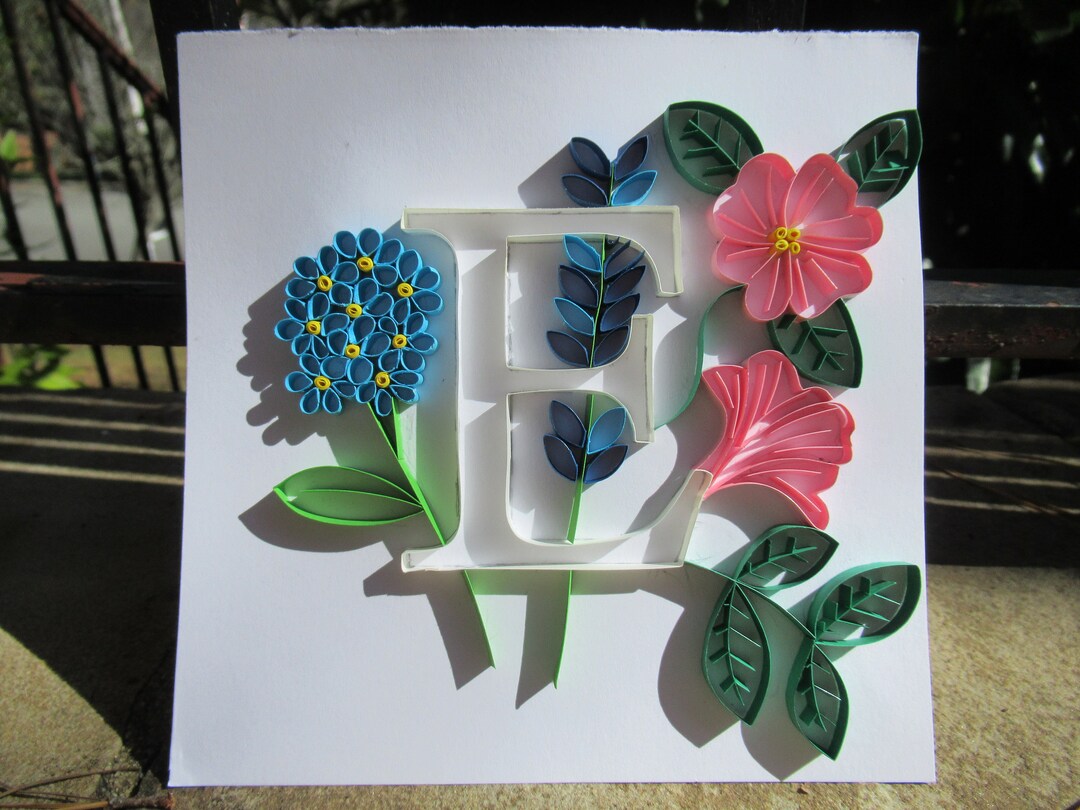 Alphabet Quilling Letter E - Etsy