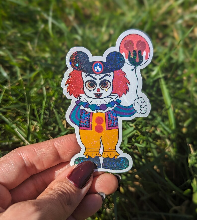 Pennywise Vinyl Sticker, IT the Clown Sticker, Holographic Vinyl ...