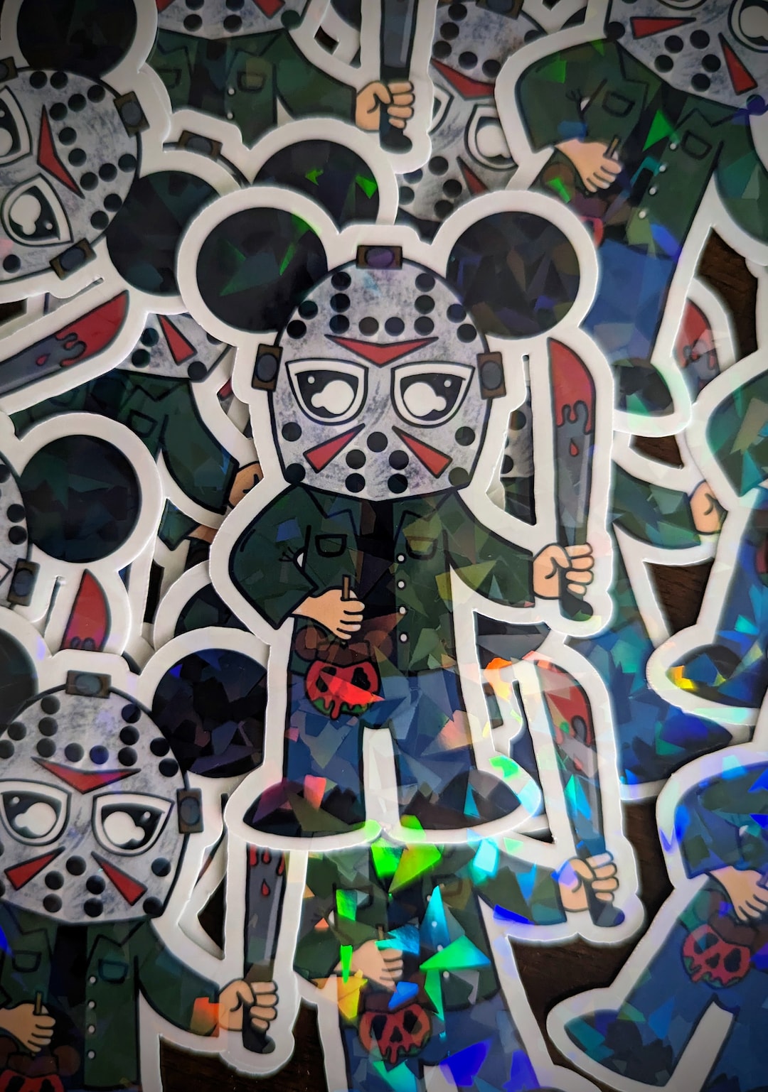 Jason Sticker, Holographic Vinyl Sticker, Halloween Sticker, Jason ...