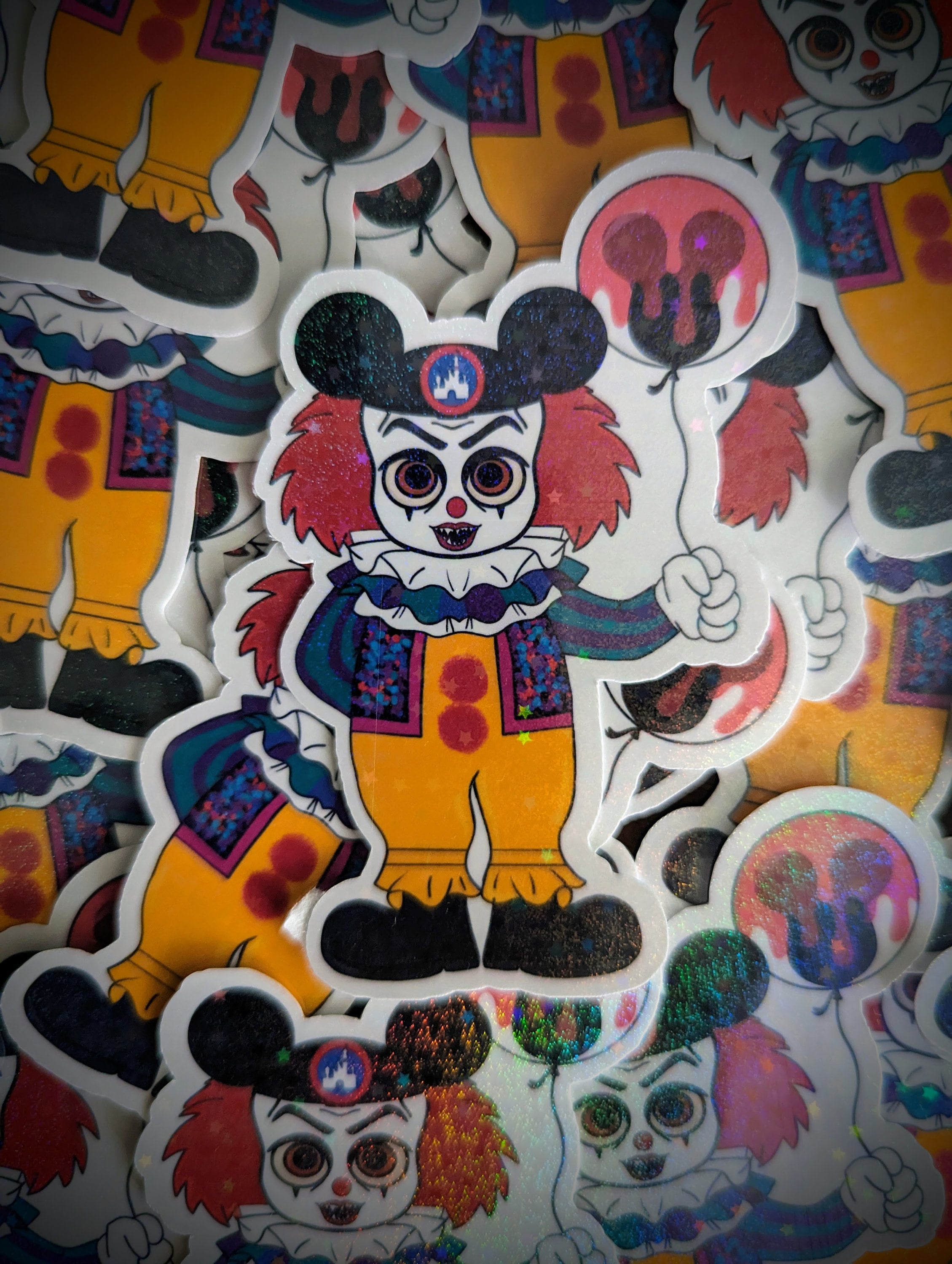 Pennywise Vinyl Sticker, IT the Clown Sticker, Holographic Vinyl ...