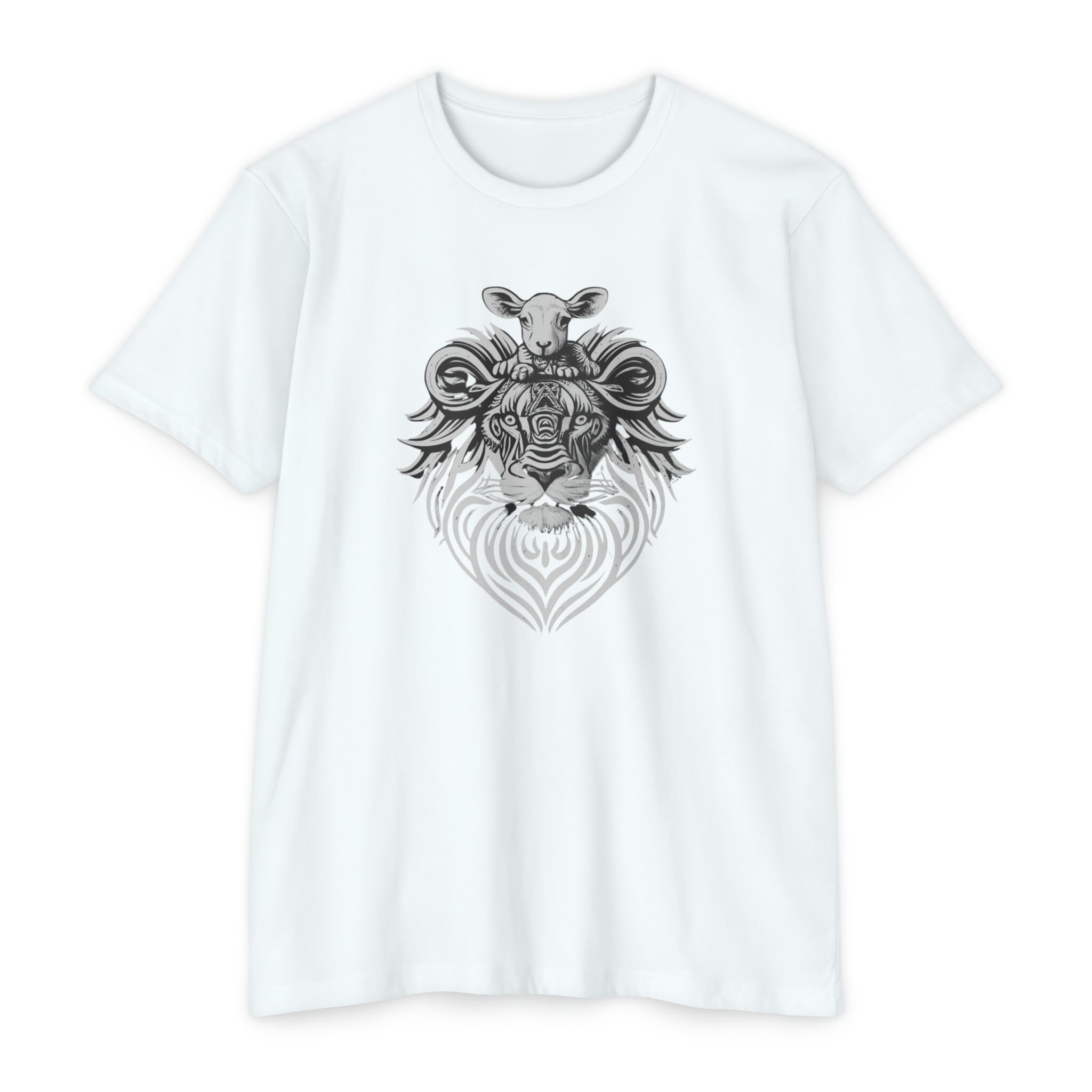 Lion and the Lamb Shirt, Christian Lion Shirt, Christian Lamb T-shirt ...