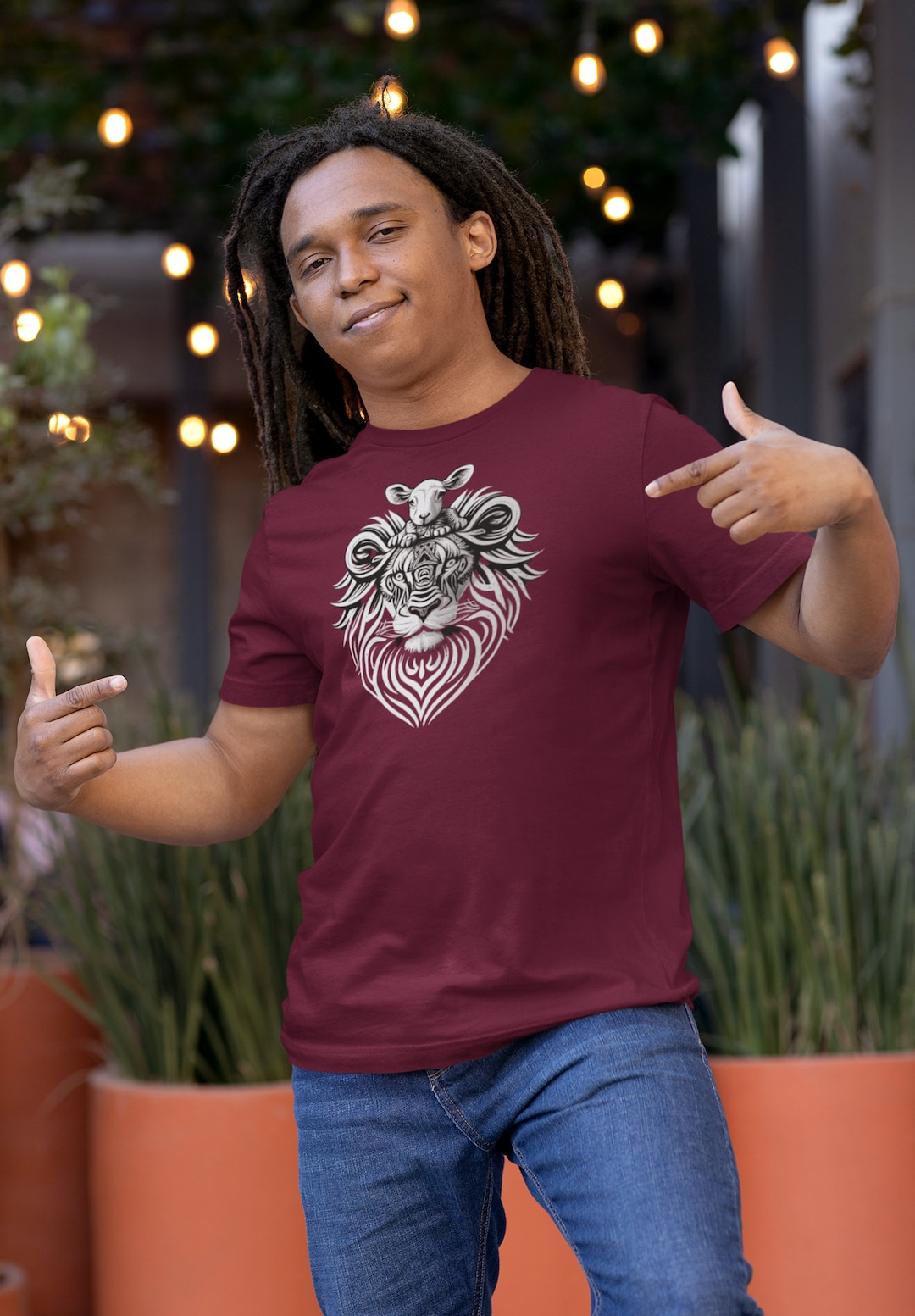 Lion and the Lamb Shirt, Christian Lion Shirt, Christian Lamb T-shirt ...