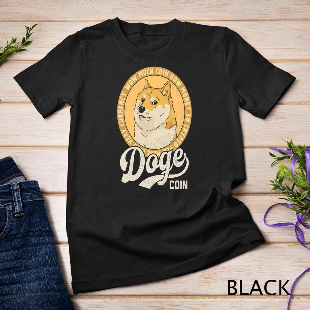 Dogecoin Doge Coin Logo Shiba Inu Dog Crypto Currency Meme Pullover ...