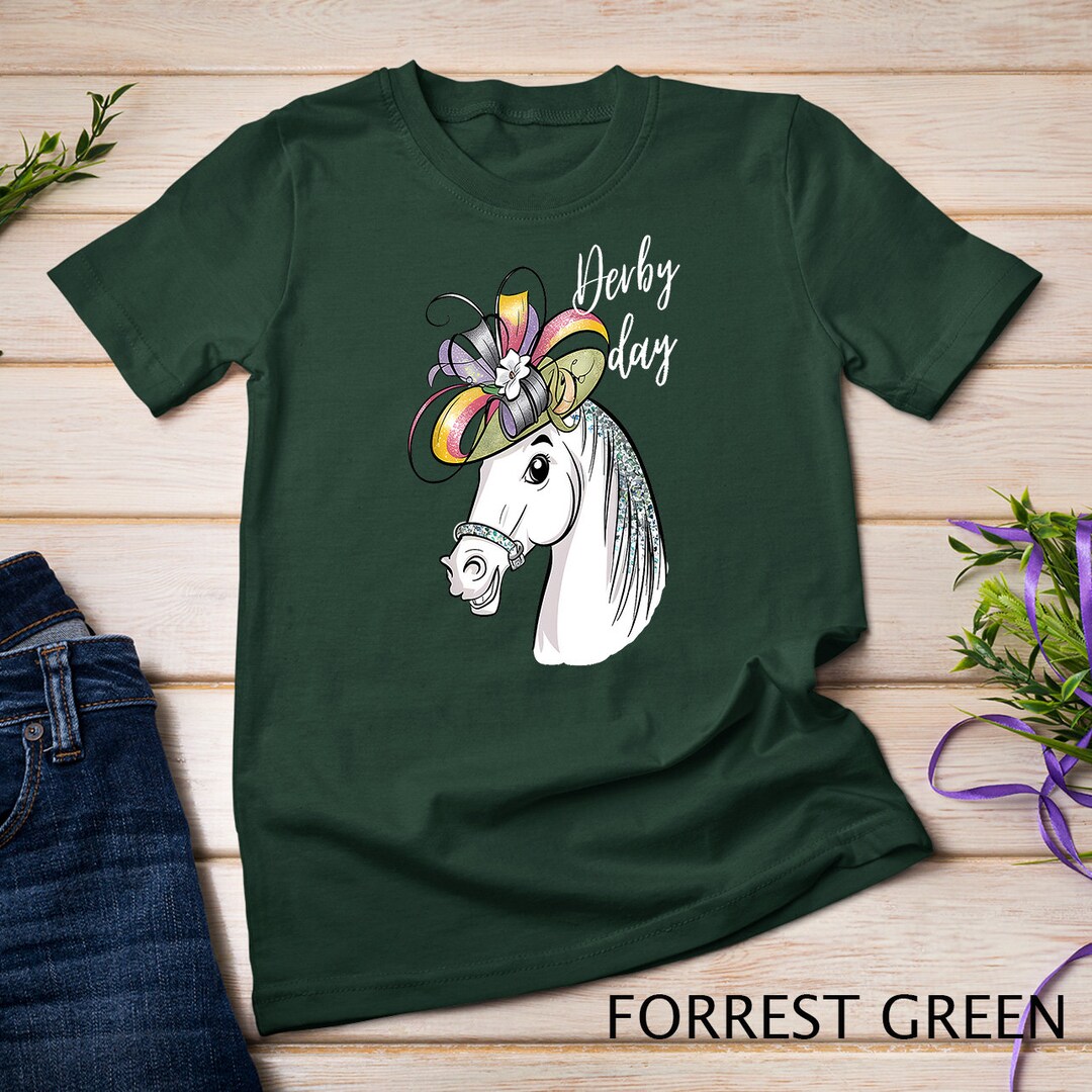 Funny Derby Day 2025 Fascinator Hat Horse Racing Lover T-shirt ...