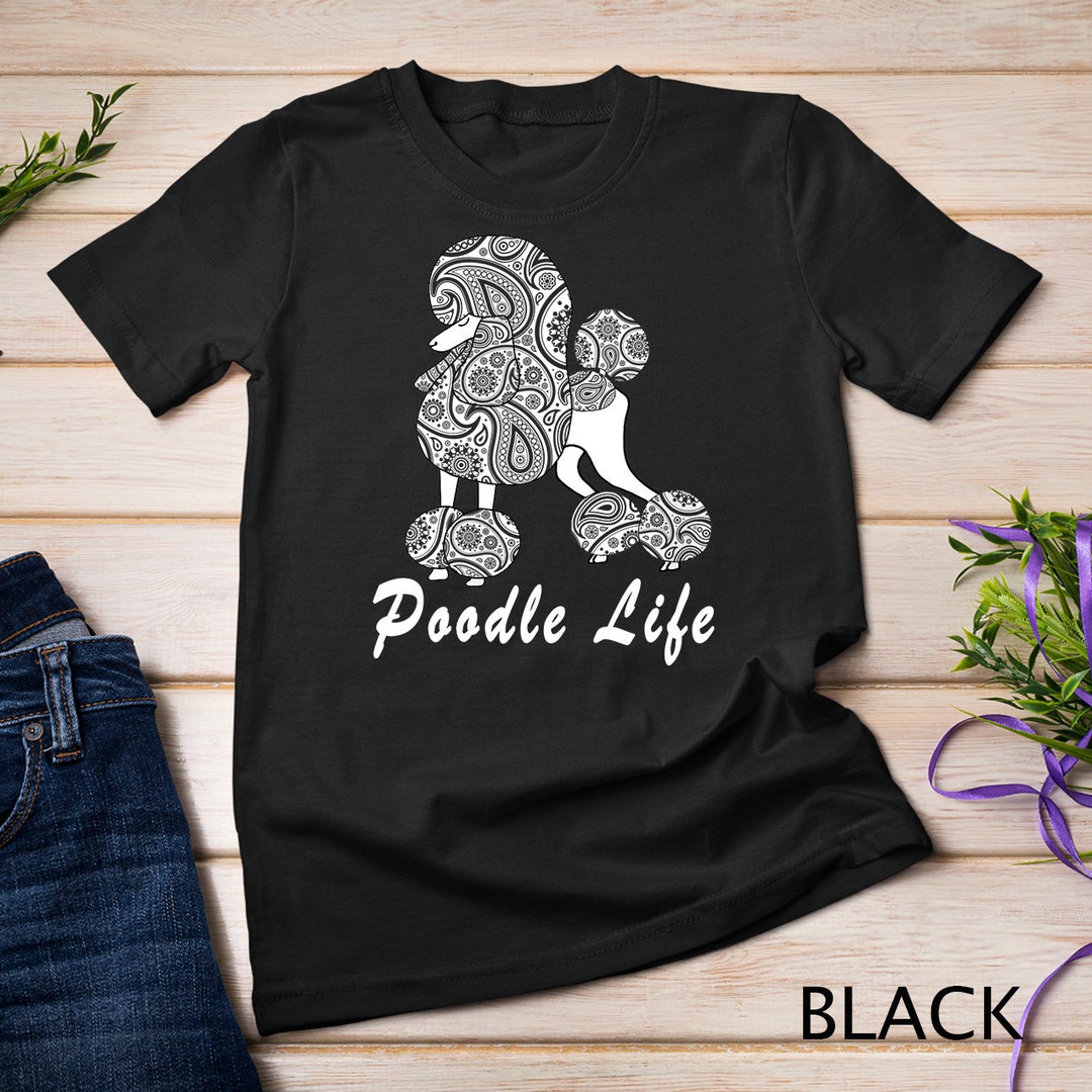 Women Paisley Poodle for Standard Poodle Lovers T-shirt Sweatshirt - Etsy