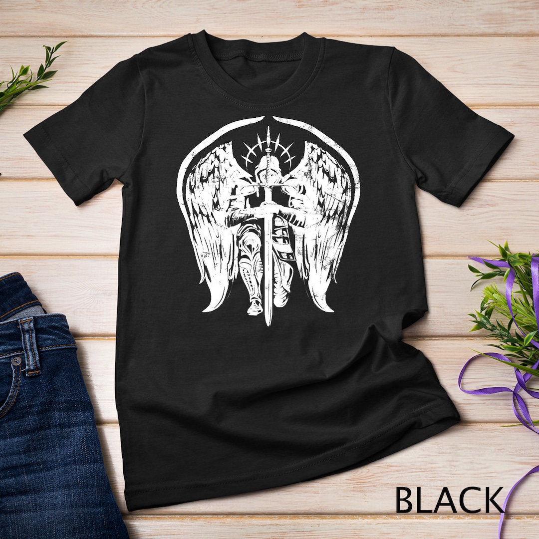 Angel Archangel Michael Christian Warrior Gift T-shirt Sweatshirt - Etsy