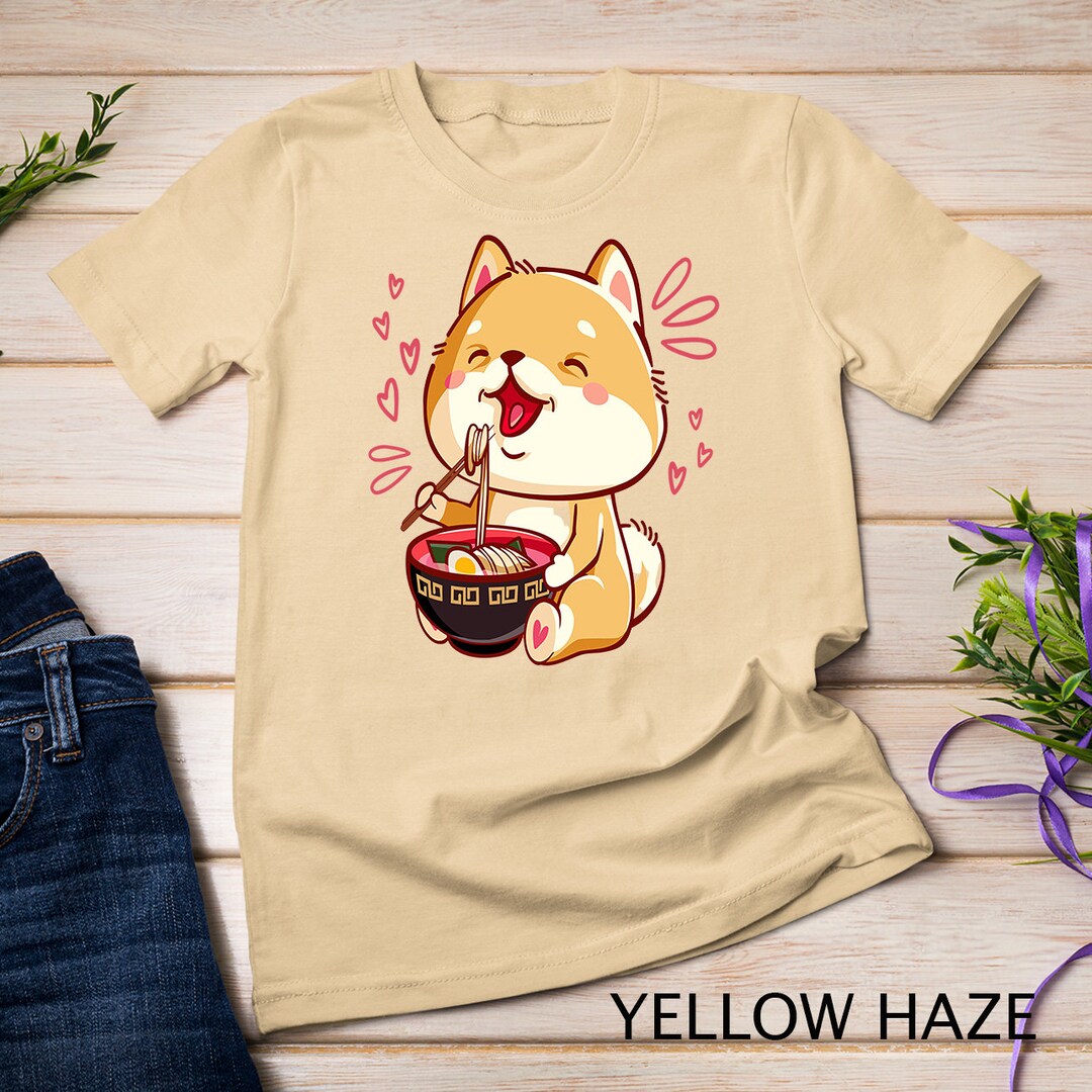 Kawaii Ramen Cute Anime Dog Shiba Inu Japanese T-shirt Sweatshirt - Etsy