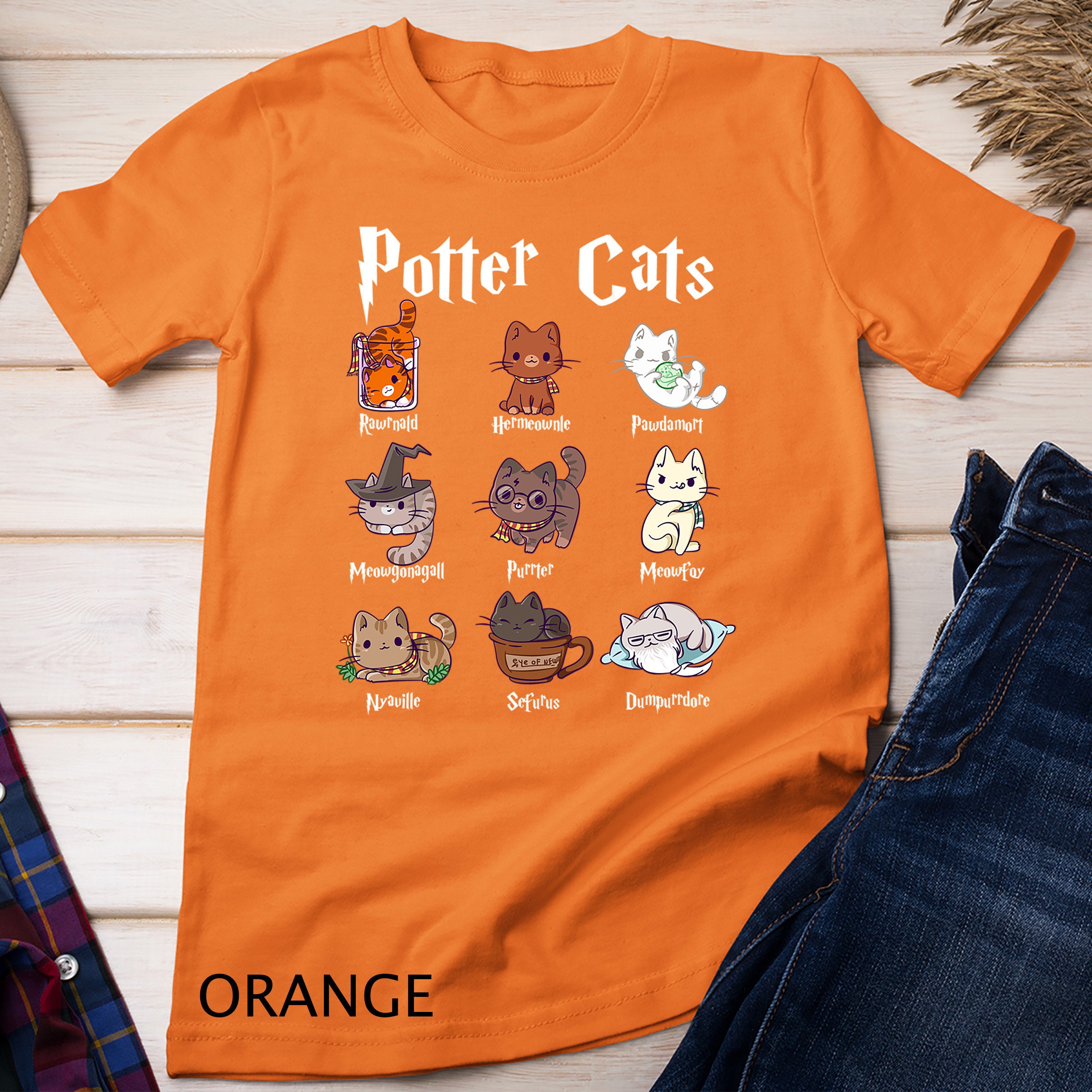 Potter Cats Cute Harry Pawter Kitten Gifts for Her T-shirt Sweatshirt ...