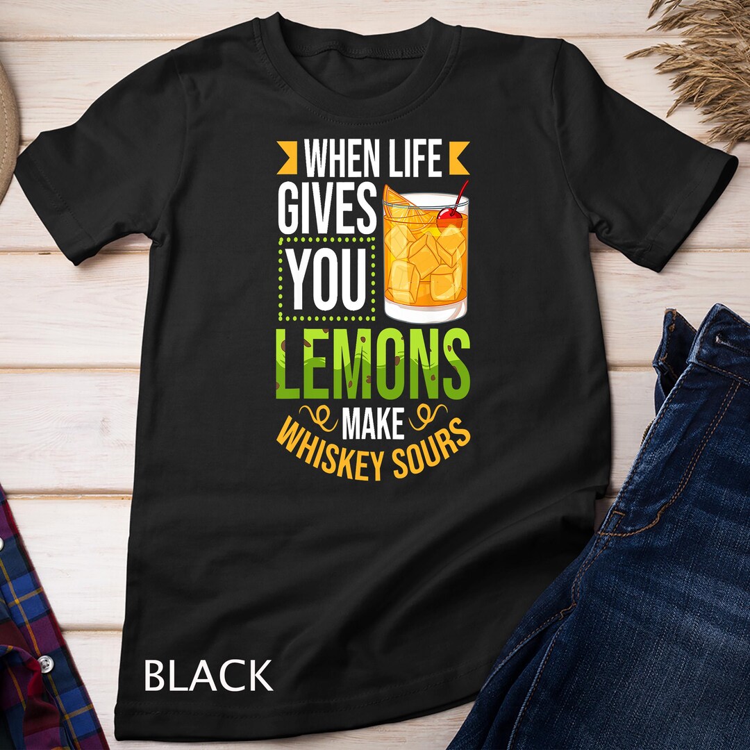 Whiskey Sour Recipe Cocktail Drink Mix T-shirt Sweatshirt - Etsy