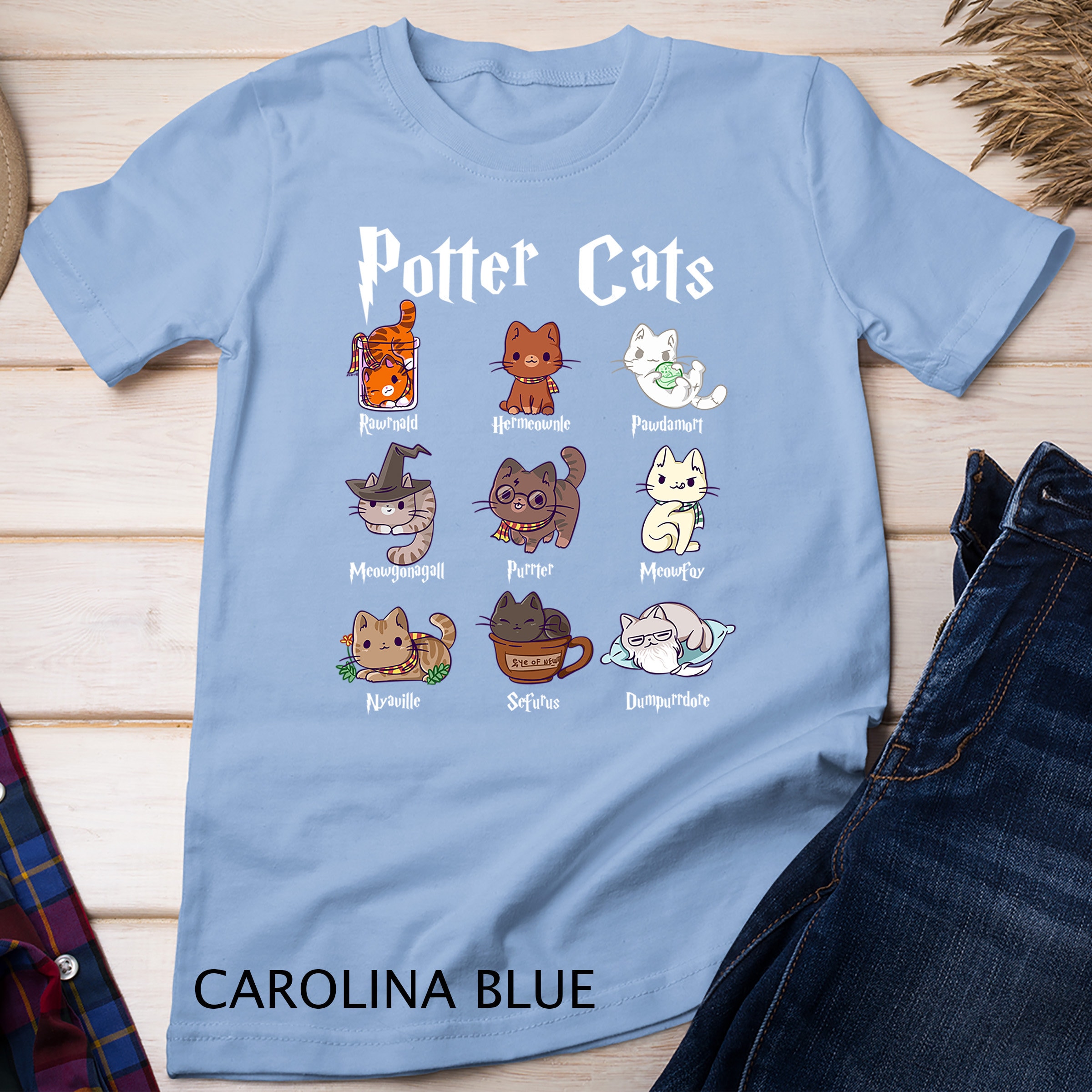Potter Cats Cute Harry Pawter Kitten Gifts for Her T-shirt Sweatshirt ...