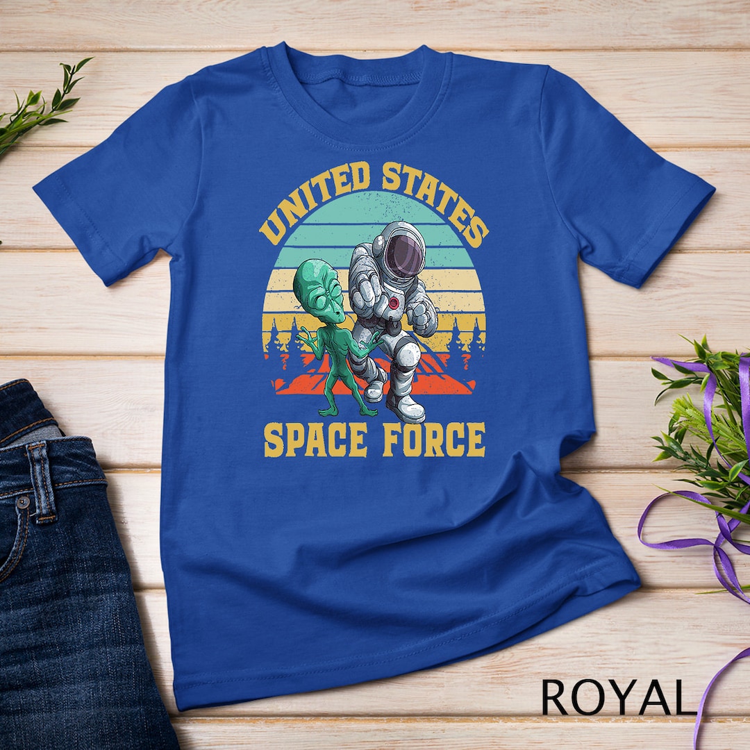 Retro US Space Force Graphic Vintage Sunset Alien Punch Gift - Etsy