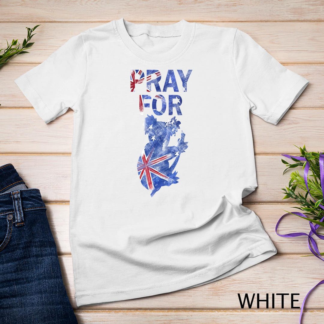 Pray for Australia Rain Save Koala Australian Animals People T-shirt ...