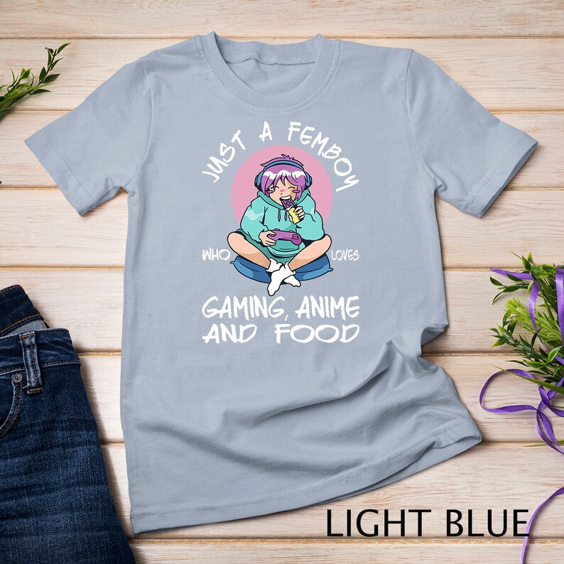 Femboy Outfit Anime Gaming Femboy Top Sissies Cosplay T-shirt ...
