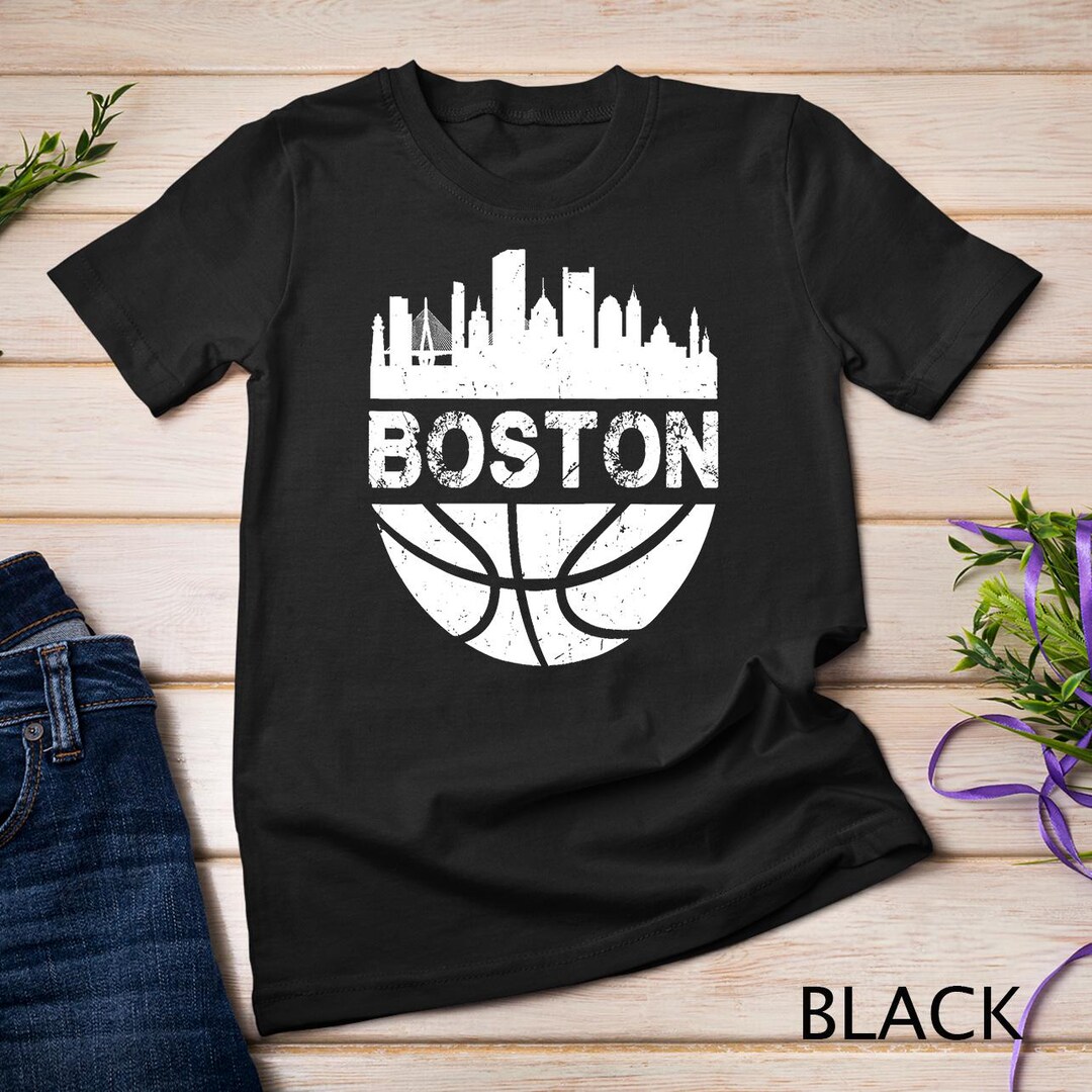 Vintage Boston Skyline Retro Basketball T-shirt Sweatshirt - Etsy