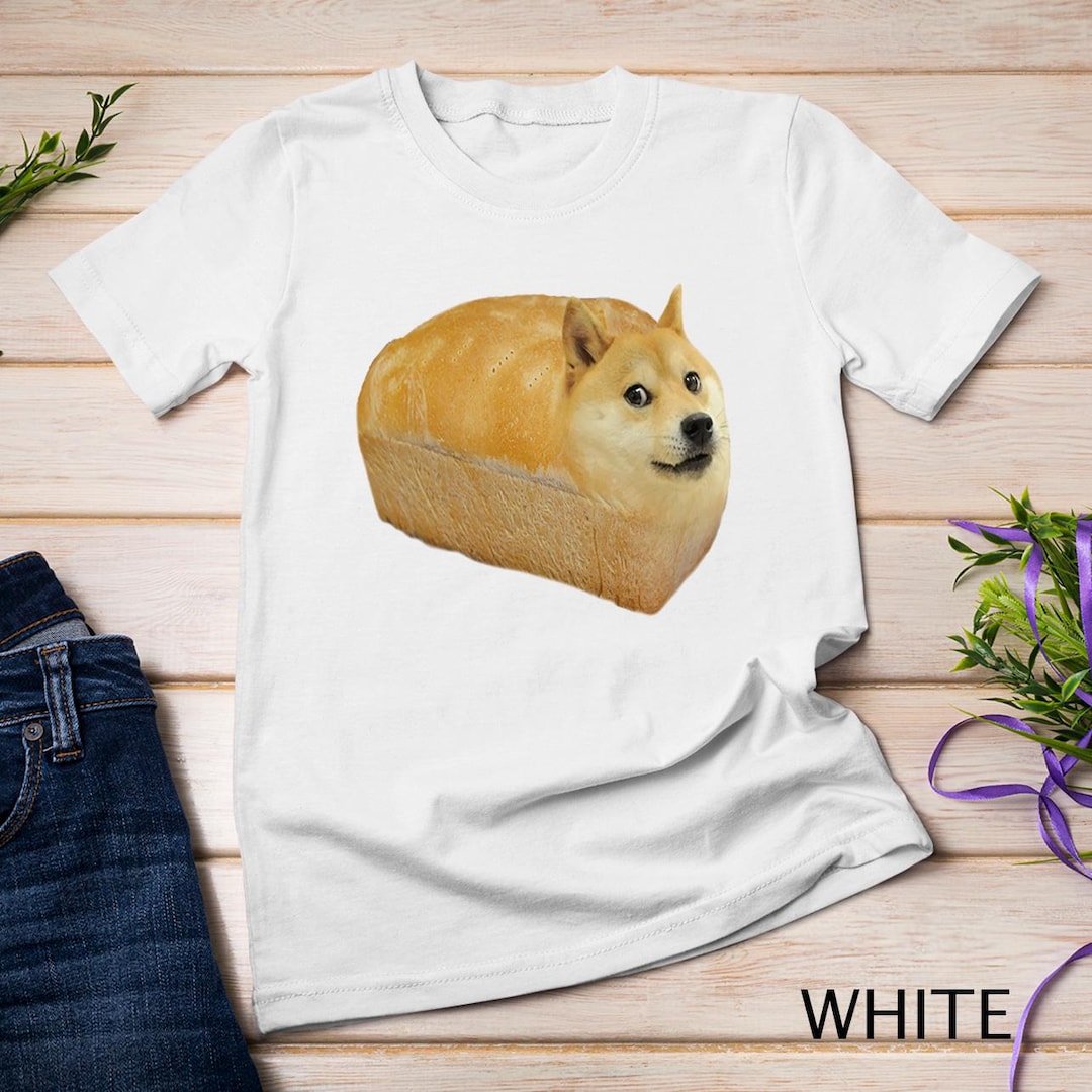 Shiba Inu Doge Bread Meme Dog Dogecoin Cryptocurrency T-shirt ...