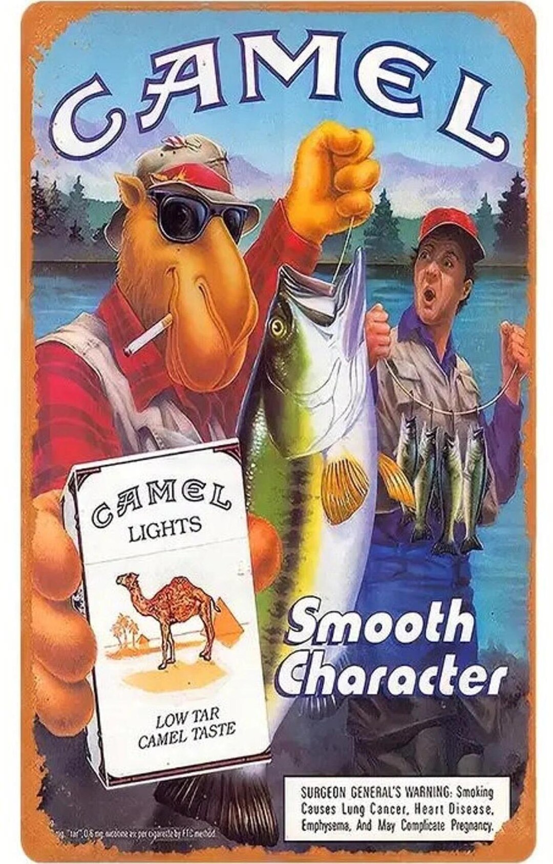 Joe Camel Vintage Poster Style Tin Sign 8x12 Inch - Etsy