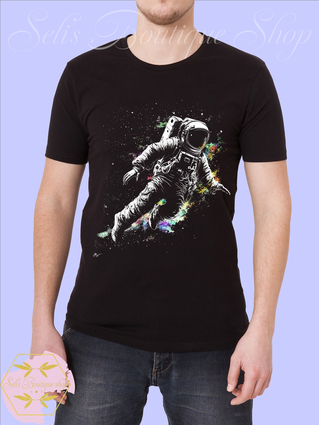 Astronaut Shirt, Astronaut in the Space, Men's Shirt, Customized Shirt ...