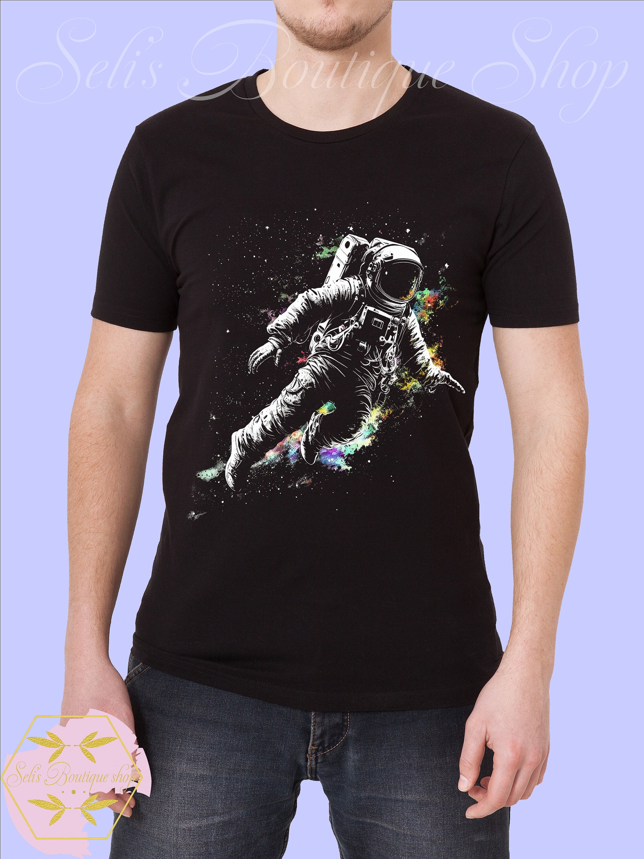 Astronaut Shirt, Astronaut in the Space, Men's Shirt, Customized Shirt ...