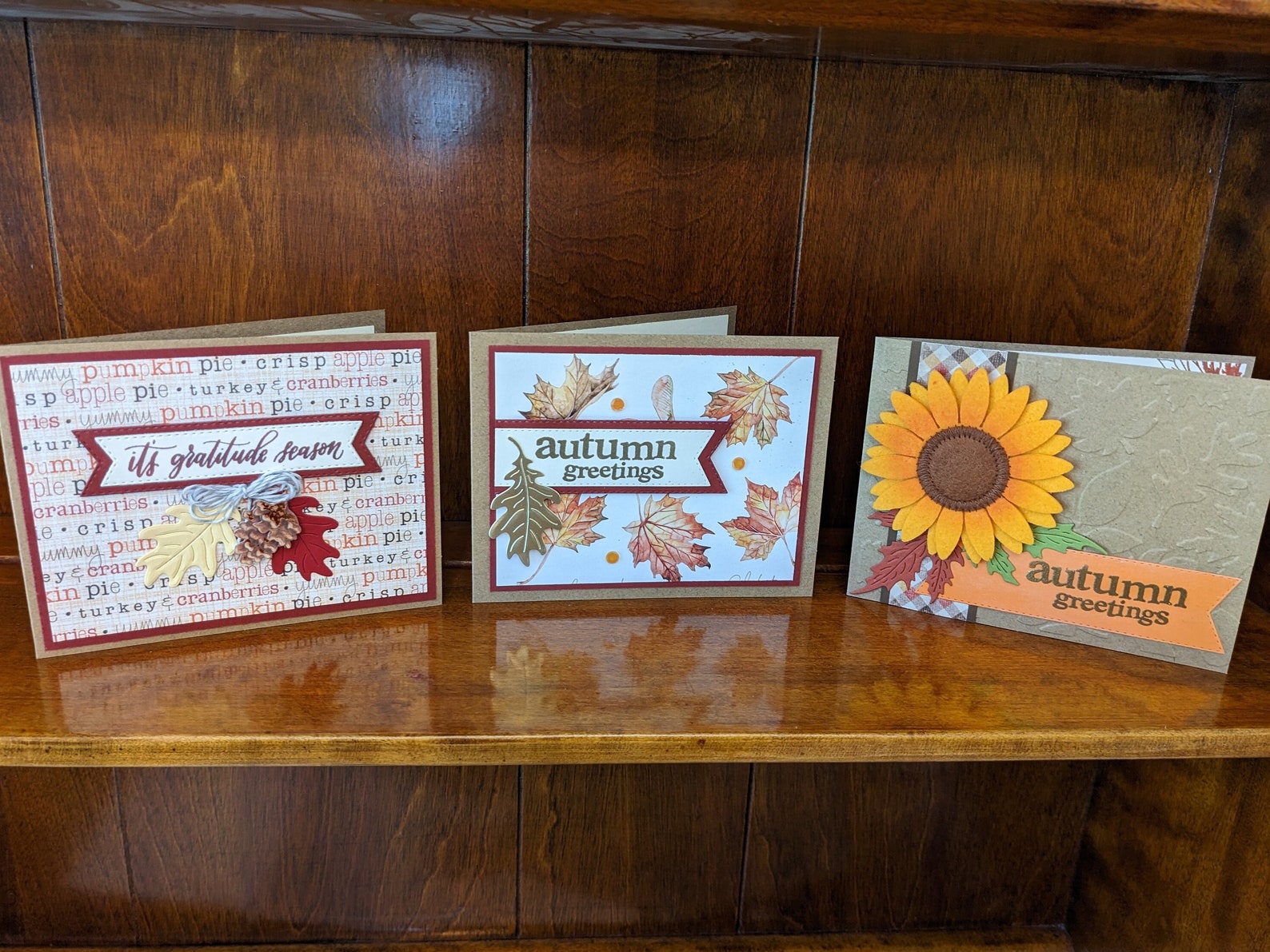 Fall Greeting Cards Set of 3 - Etsy