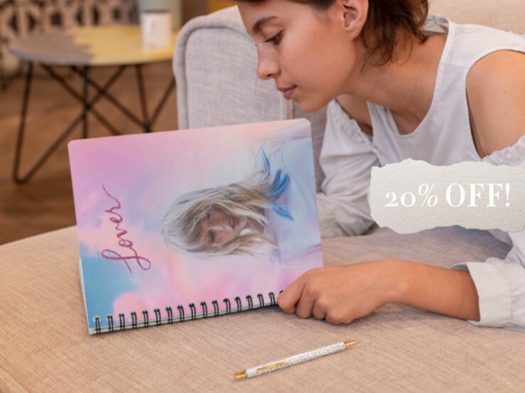 Lover Album Cover Inspired Notebook Taylor Swift Fan Gift - Etsy