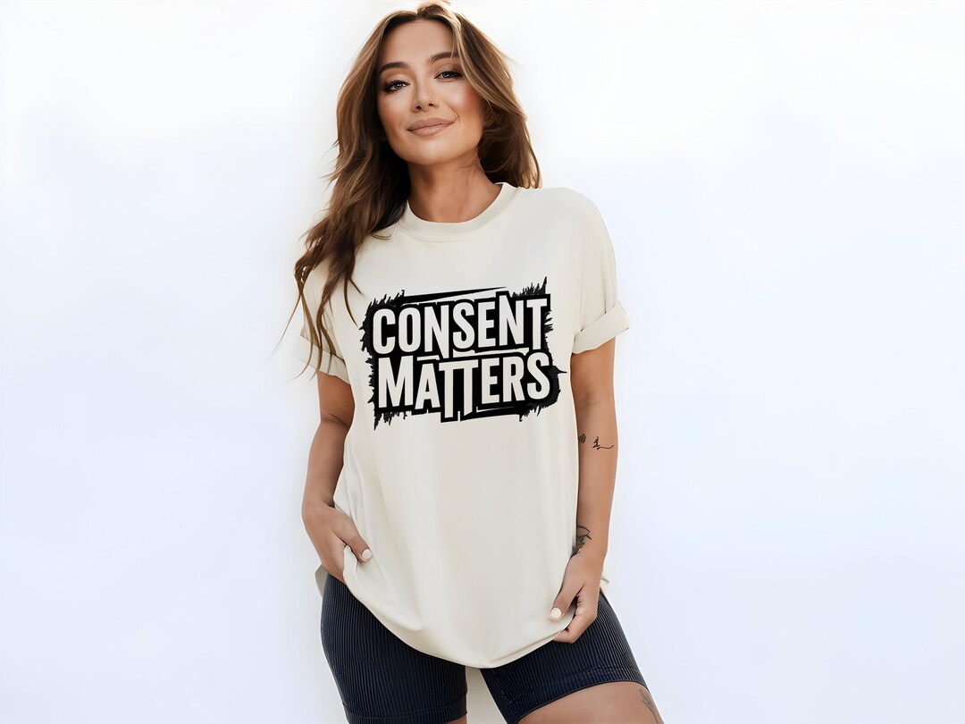 Graffiti Style Consent Matters Unisex Garment-dyed Value Gen Z T-shirt ...