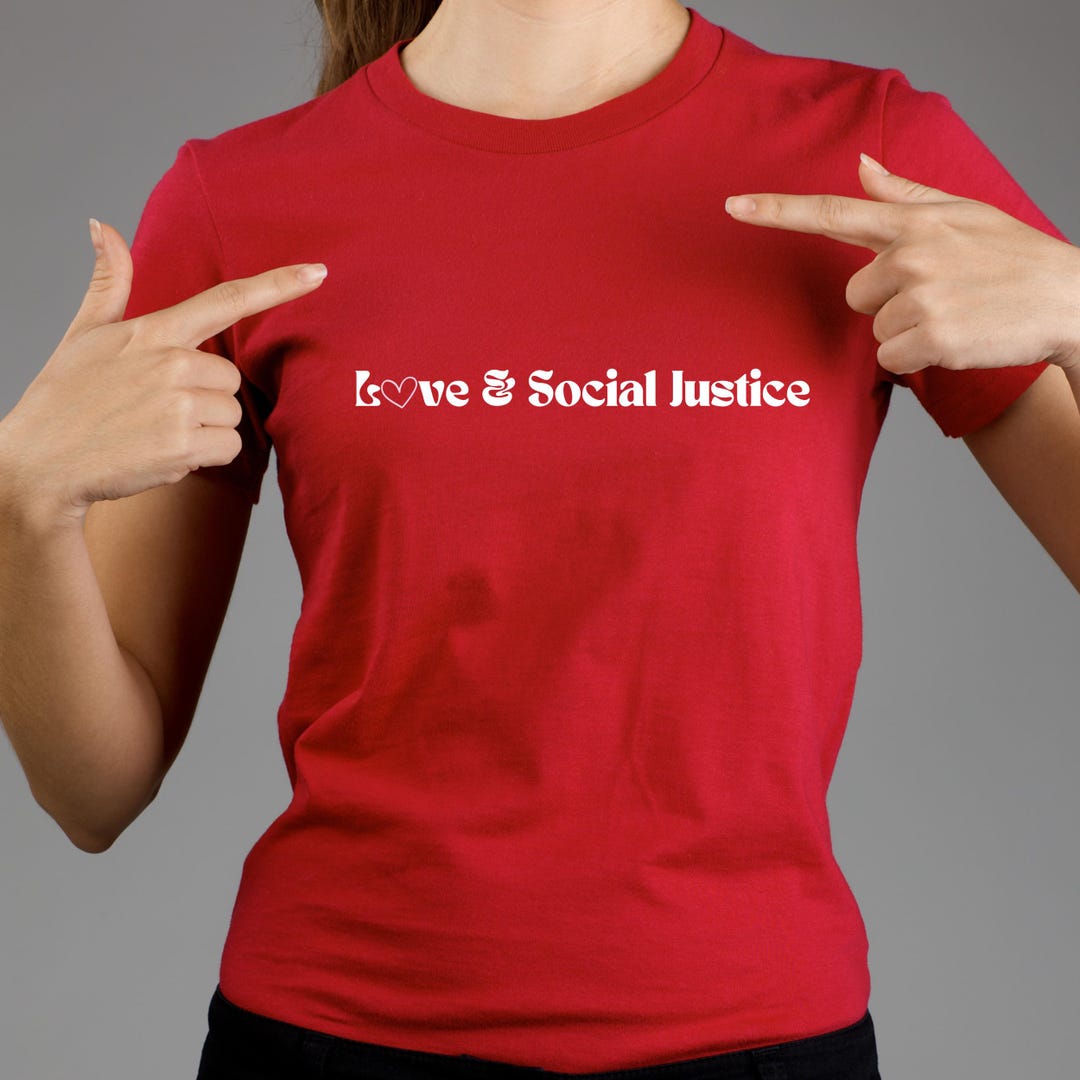 Love & Social Justice Valentine's Day Unisex Softstyle T-shirt, Love ...