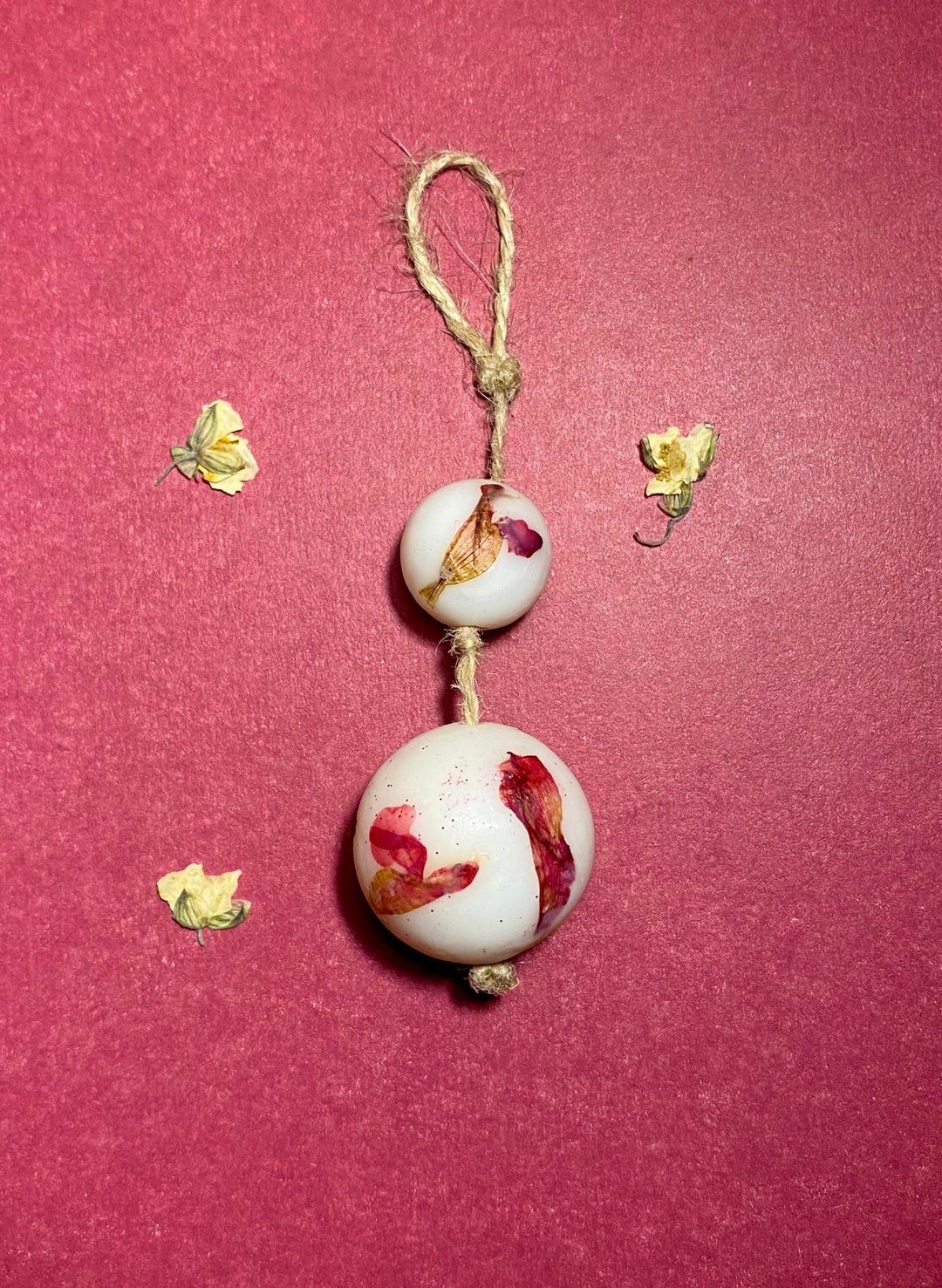 Scented Suspension Double Sphere Model Pink Flowers - Etsy