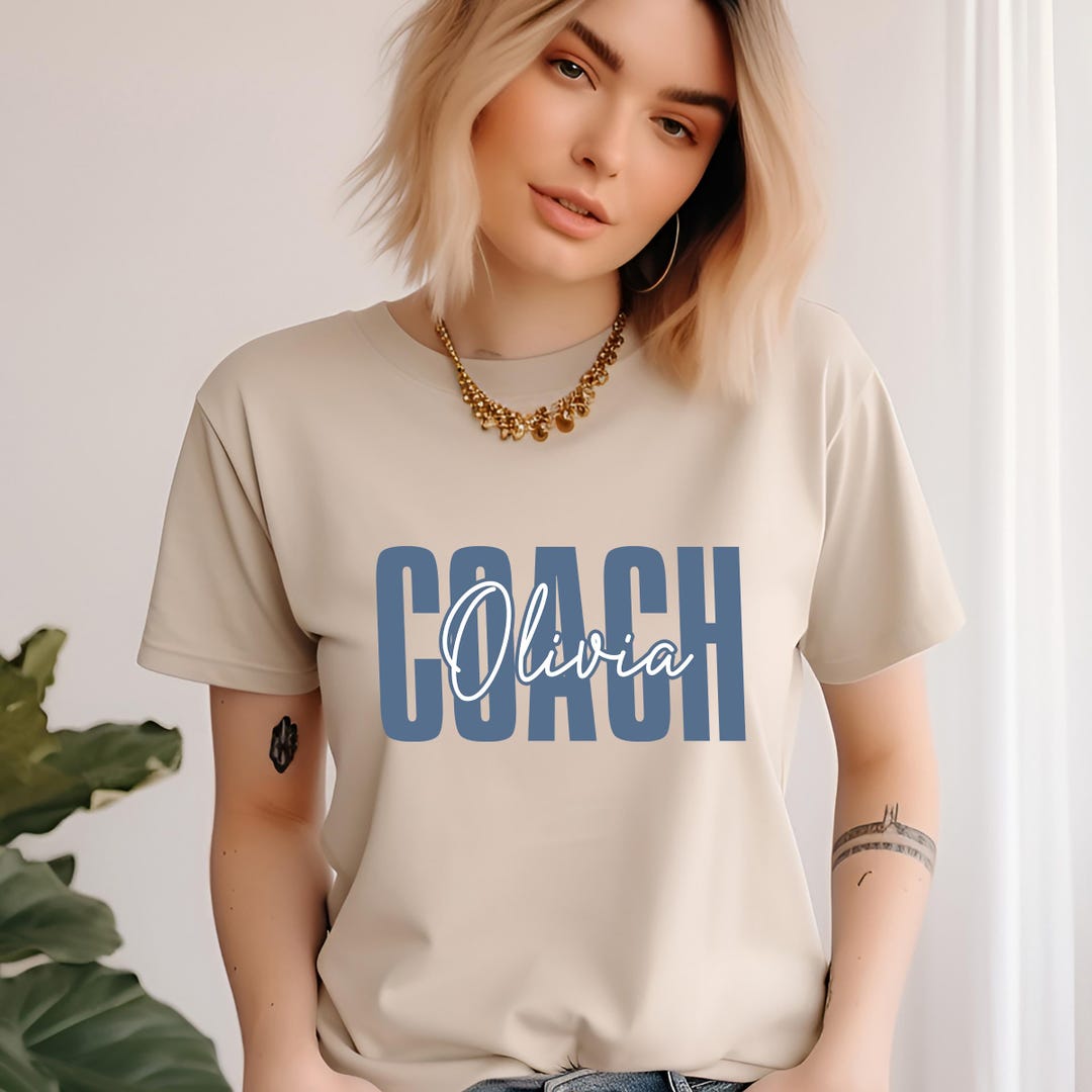 Personalized Coach Shirt, Custom Coach Gift, Cheer Coach Shirt, Coach ...