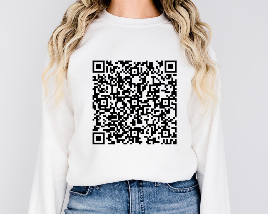 Personalized QR Code Sweatshirt, Custom Business Logo & QR Sweatshirts ...