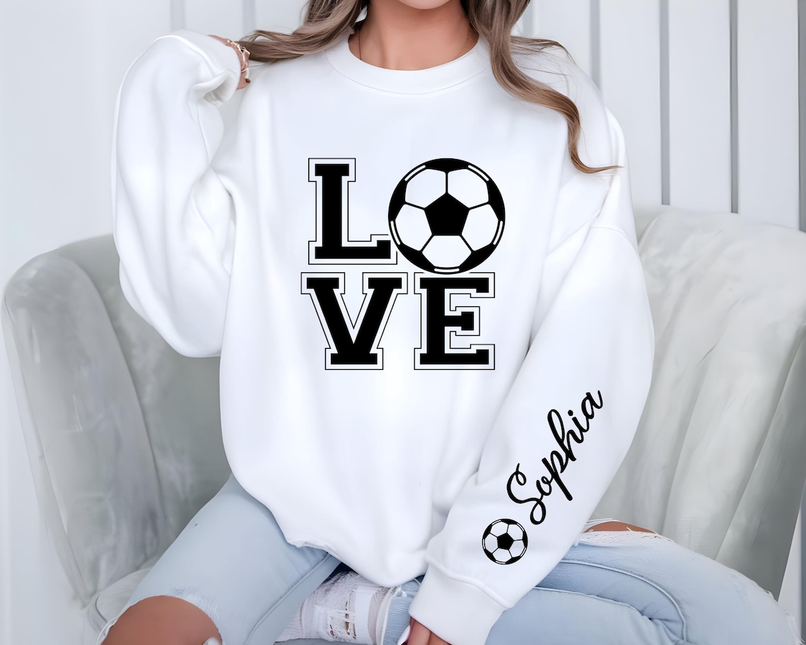 Personalized Soccer Sweatshirt, Customized Soccer Player Hoodie, Game ...