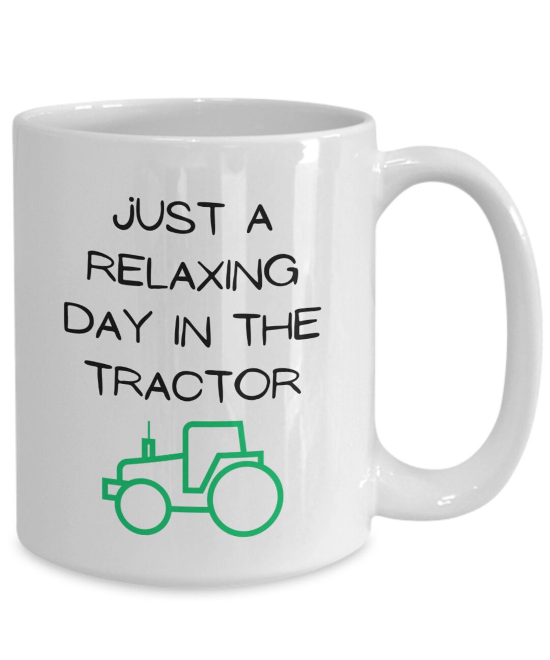 Green Tractor Tractor Cup Relax Mug - Etsy