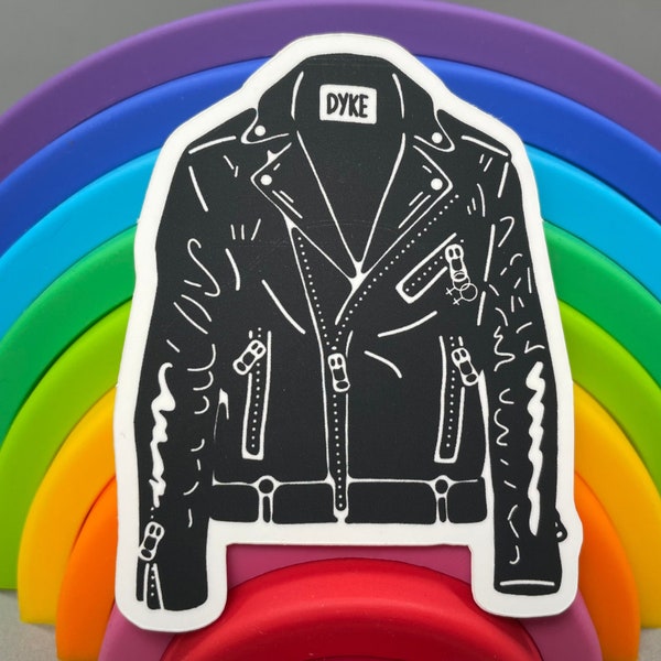 Leather Jacket Sticker - Etsy