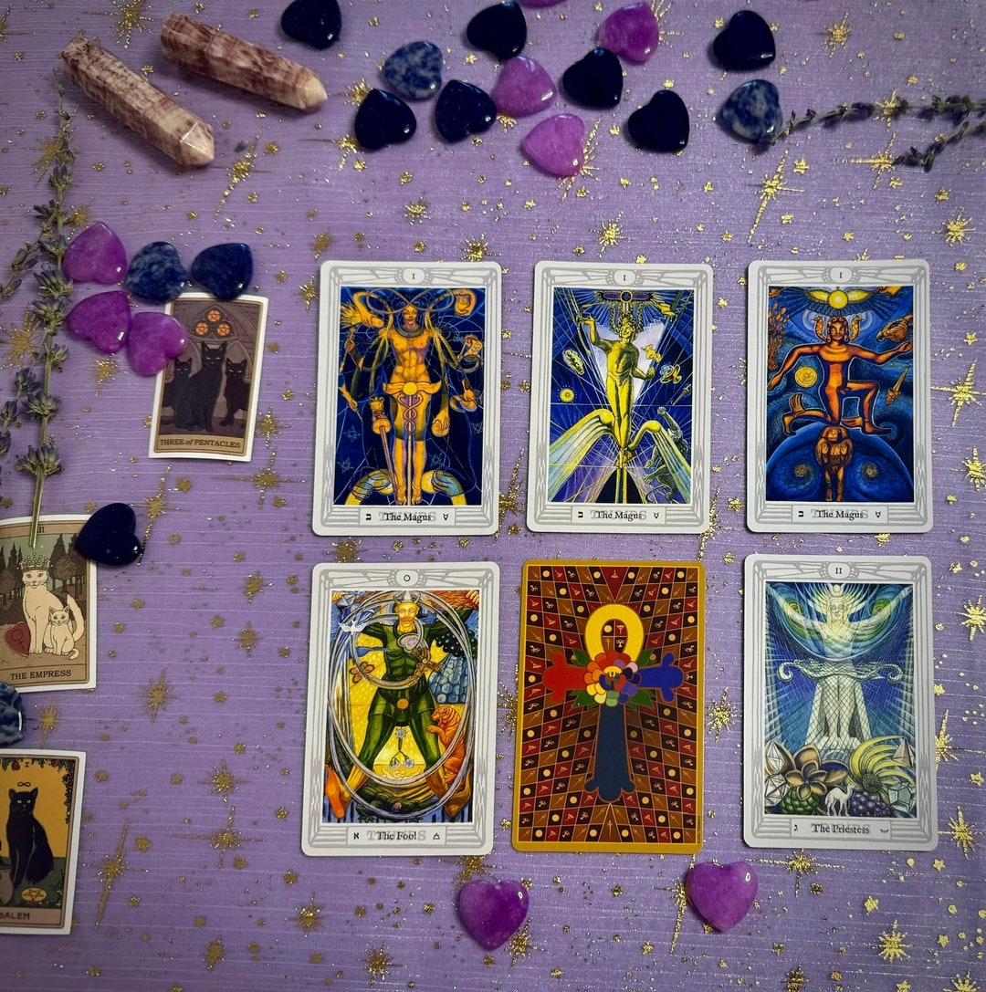 The Great THOTH Divination Tarot Cards - Aleister Crowley 80 Divination ...