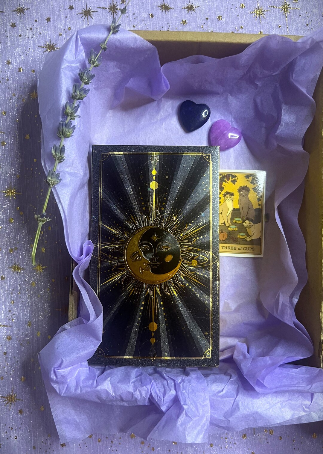 Golden Tarot Deck Inc Guidebook Fortune Telling - Etsy