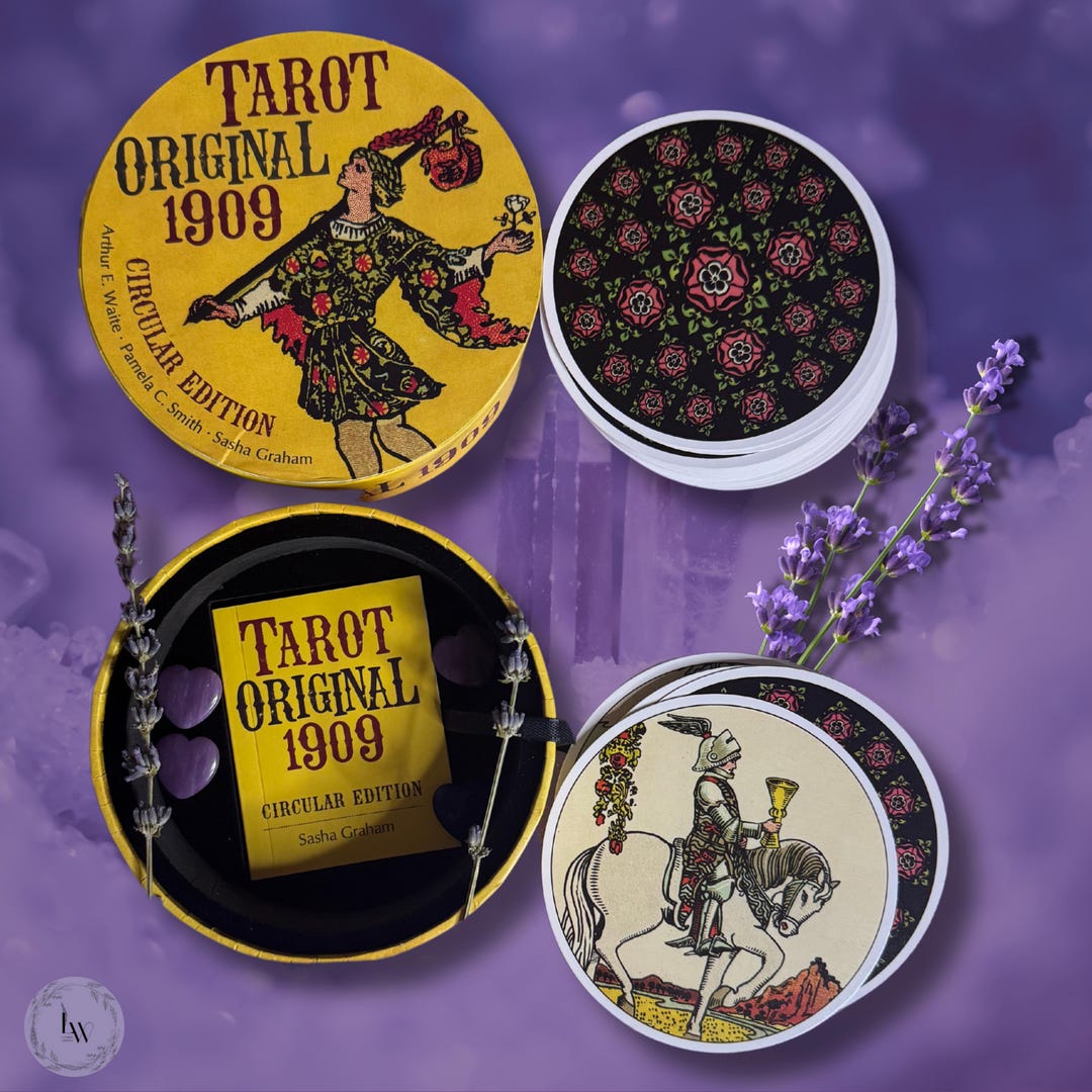 Round Classical Tarot Circular Edition Detailed Booklet Fortune Telling ...