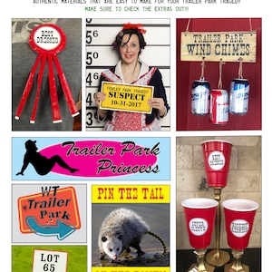 Trailer Park Murder Mystery Party Game for Group | Redneck Detective ...